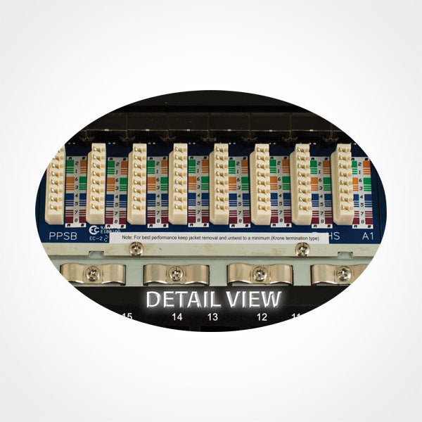 24 Port Cat5E Shielded Patch Panel 110 Type - FireFold