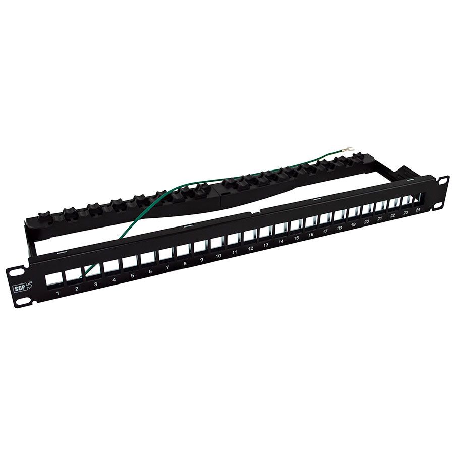 SCP Unloaded Shielded Keystone Patch Panels – FireFold