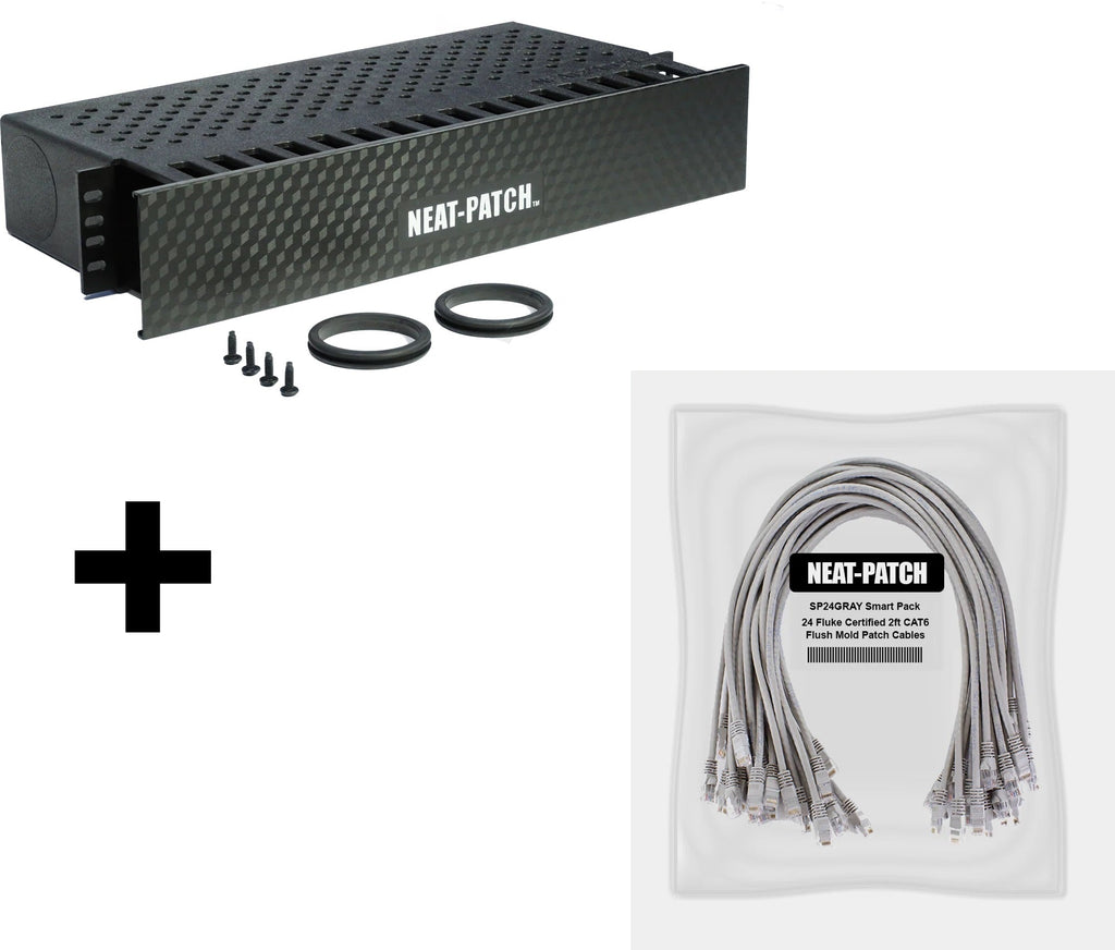 Neat-Patch NP2 Cable Management Bay With 24 Patch Cables – FireFold