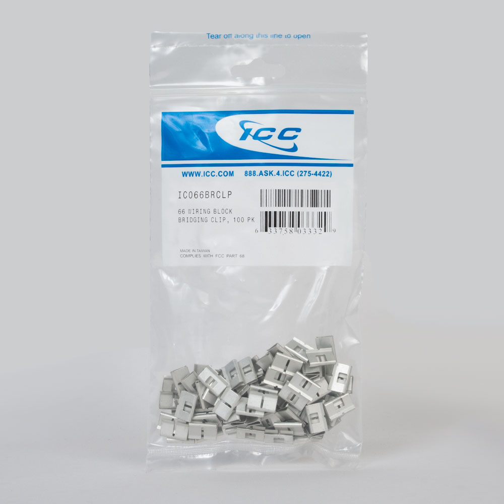ICC 66 Wiring Block Bridging Clip 100 Pack – FireFold