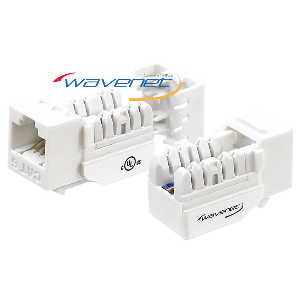 Wavenet Cat6, SDJ-Series, UTP, 110-Type, 8P8C, RJ-45, Keystone Jack, T ...