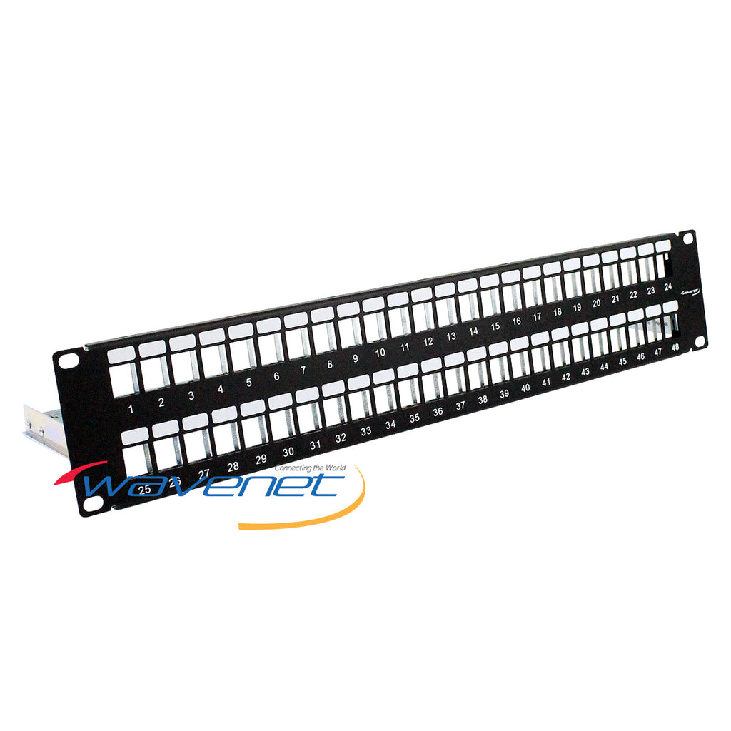 Wavenet U/FTP Blank Patch Panel W/Grounding Wire & Rear Mgnt. Panel, R – FireFold