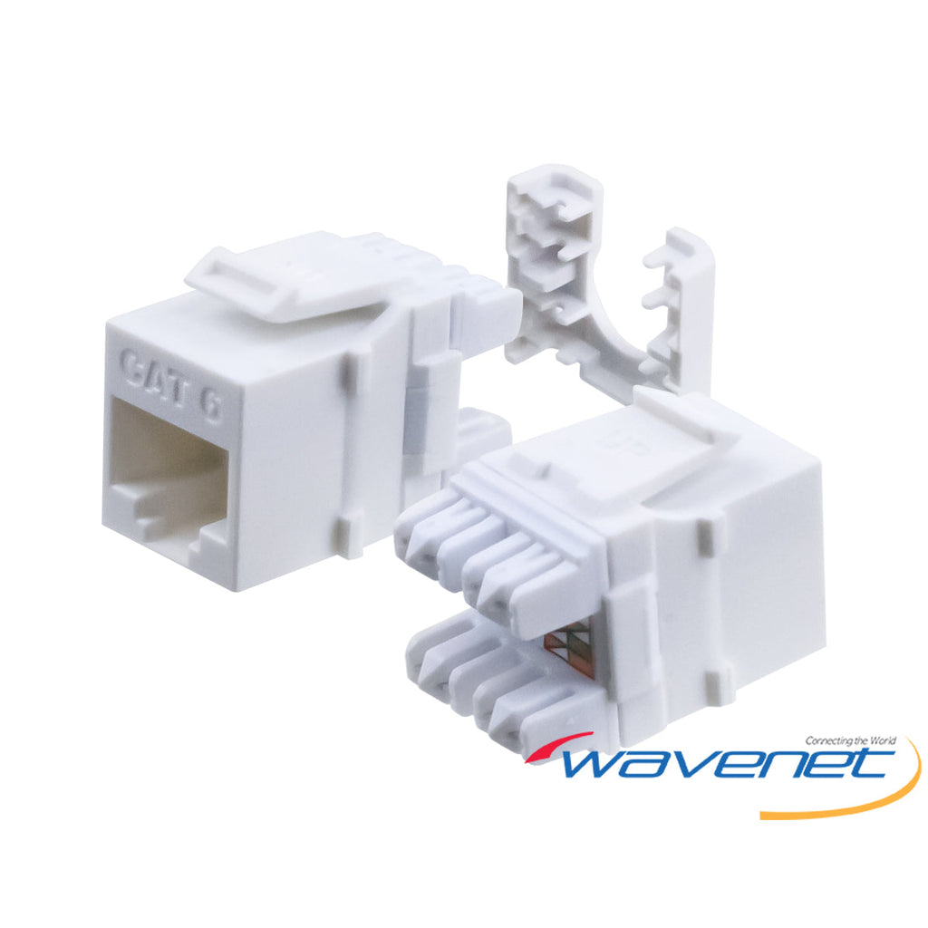 Wavenet Cat6, HDJ-Series, UTP, 110-Type, 8P8C, RJ-45, Keystone Jack, T ...