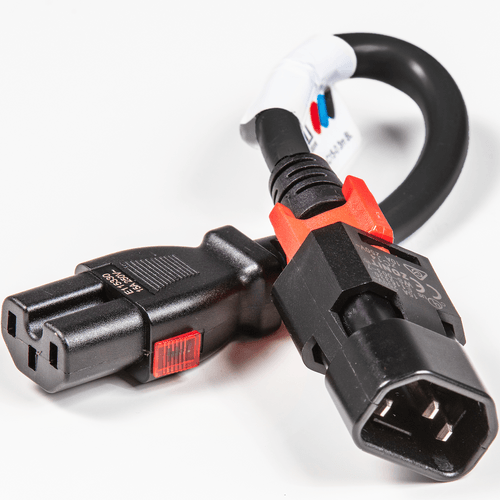 Zonit zLock Power Cord, Locking C14 to Locking C15, 14AWG – FireFold