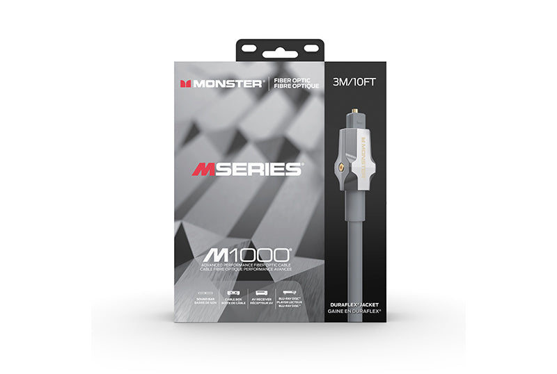 Monster M-Series Fiber Optical Digital Audio Toslink Cable – FireFold