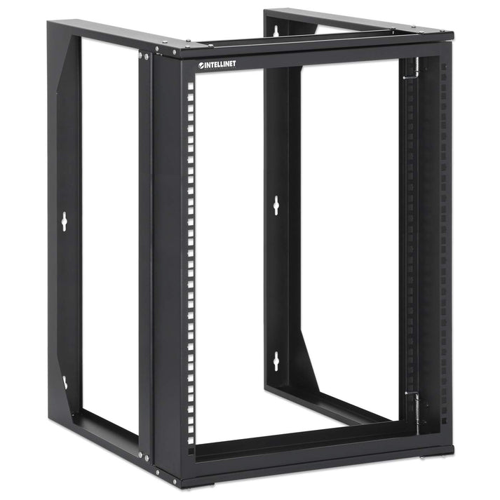 Intellinet 19" Wall Mount Open Frame Network Rack, Front-Hinged Swing ...