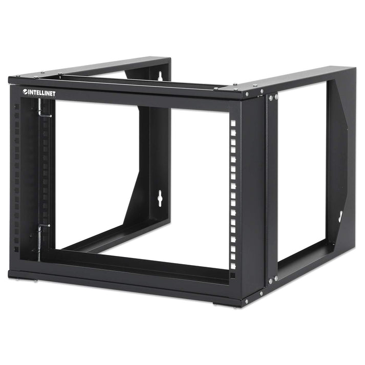 Intellinet 19" Wall Mount Open Frame Network Rack, Front-Hinged Swing ...