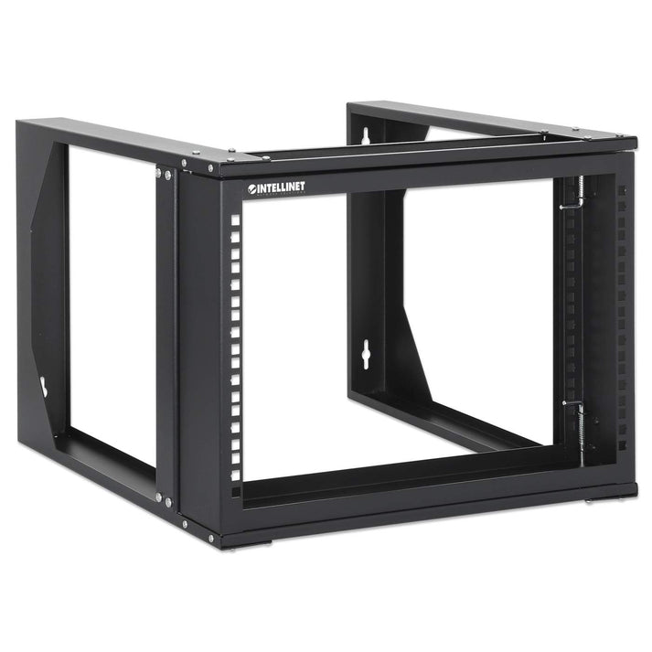 Intellinet 19" Wall Mount Open Frame Network Rack, Front-Hinged Swing ...