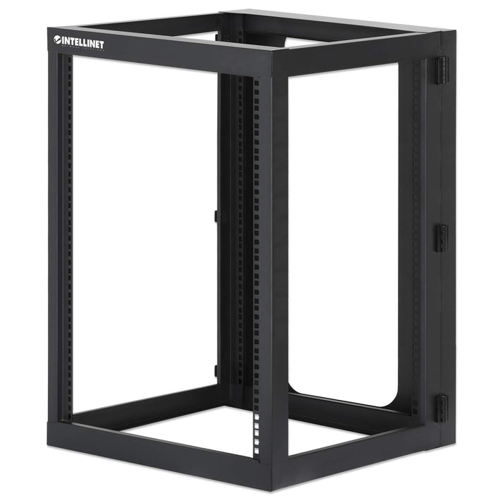Intellinet 19" Wall Mount Open Frame Network Rack, Rear-hinged Swing F ...