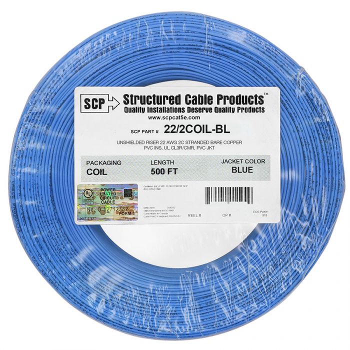 Stranded PVC Coil Pack Security Alarm Cable - 500FT – FireFold