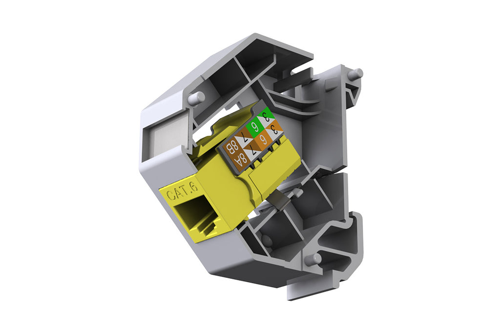 Vertical Cable DIN-Rail Keystone Module Holder, 35-mm – FireFold