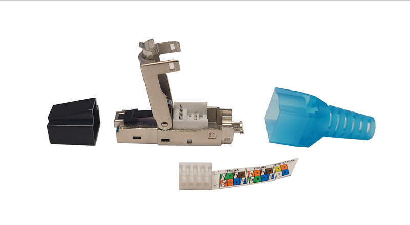 Vertical Cable Modular Plug, 8P8C, CAT6A, STP - 10 Pack – FireFold