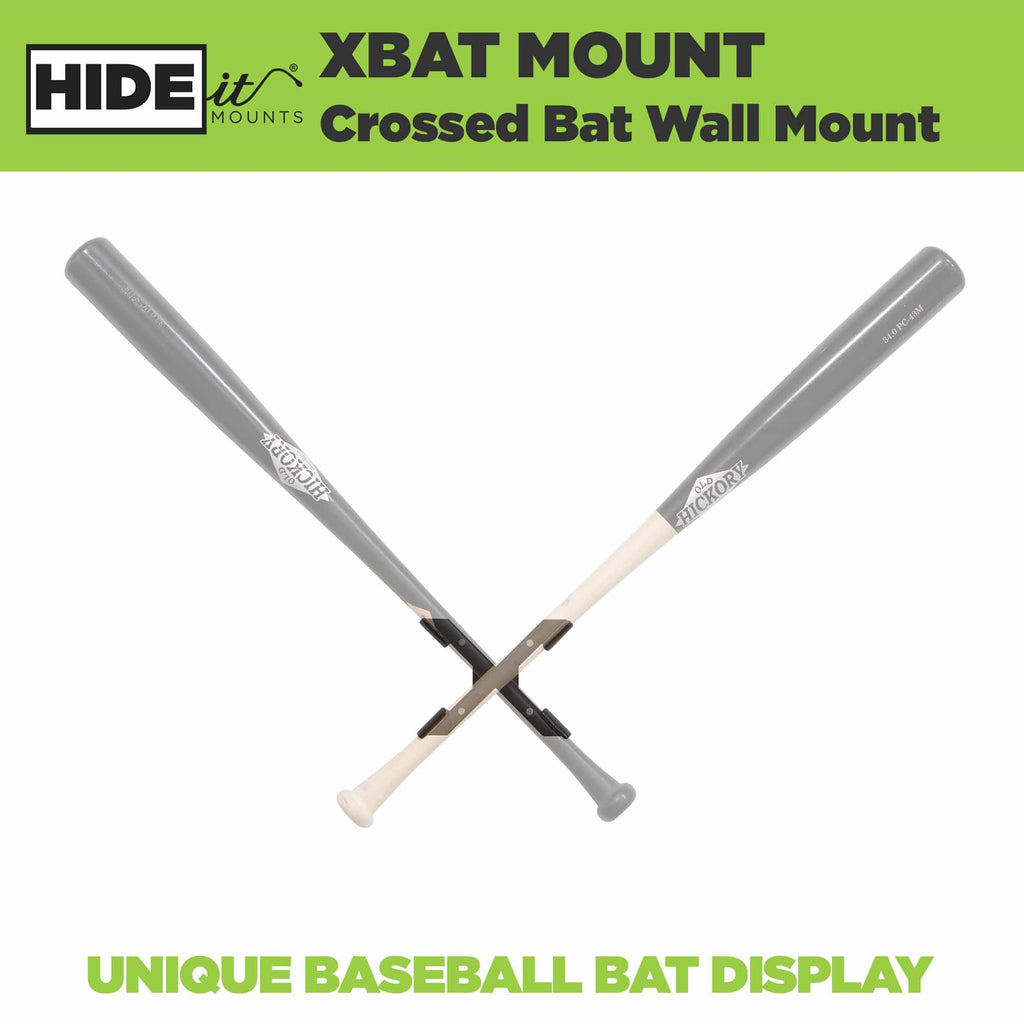 HIDEit XBat Crossed Baseball Bat Mount – FireFold