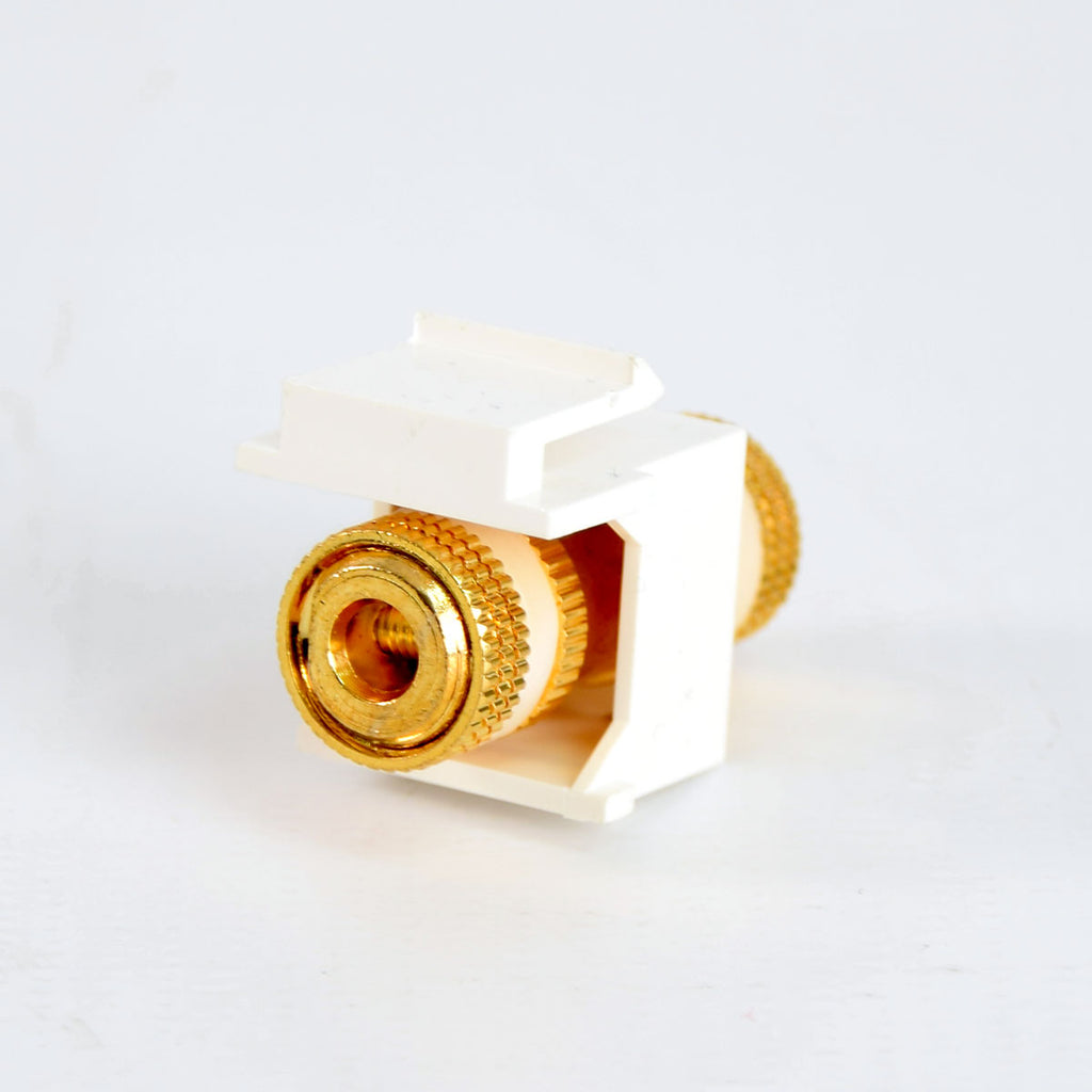 Banana Plug Keystone Insert, White Rings – FireFold