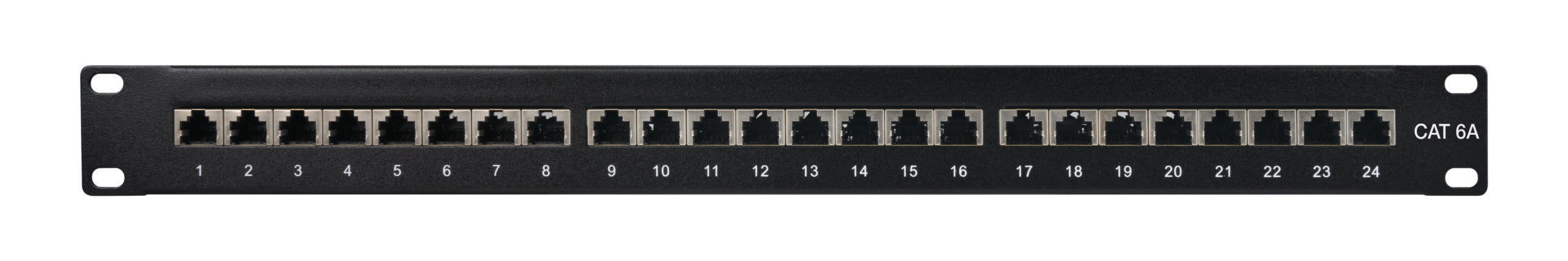 Vanco Category 6A Patch Panels- Type: 24 Port & Rack Space: 1 Unit – FireFold