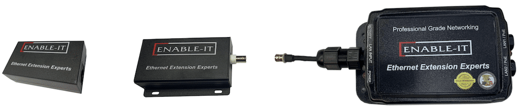 Enable-IT Outdoor Coax Gigabit PoE Extender Kit 2-Port – FireFold