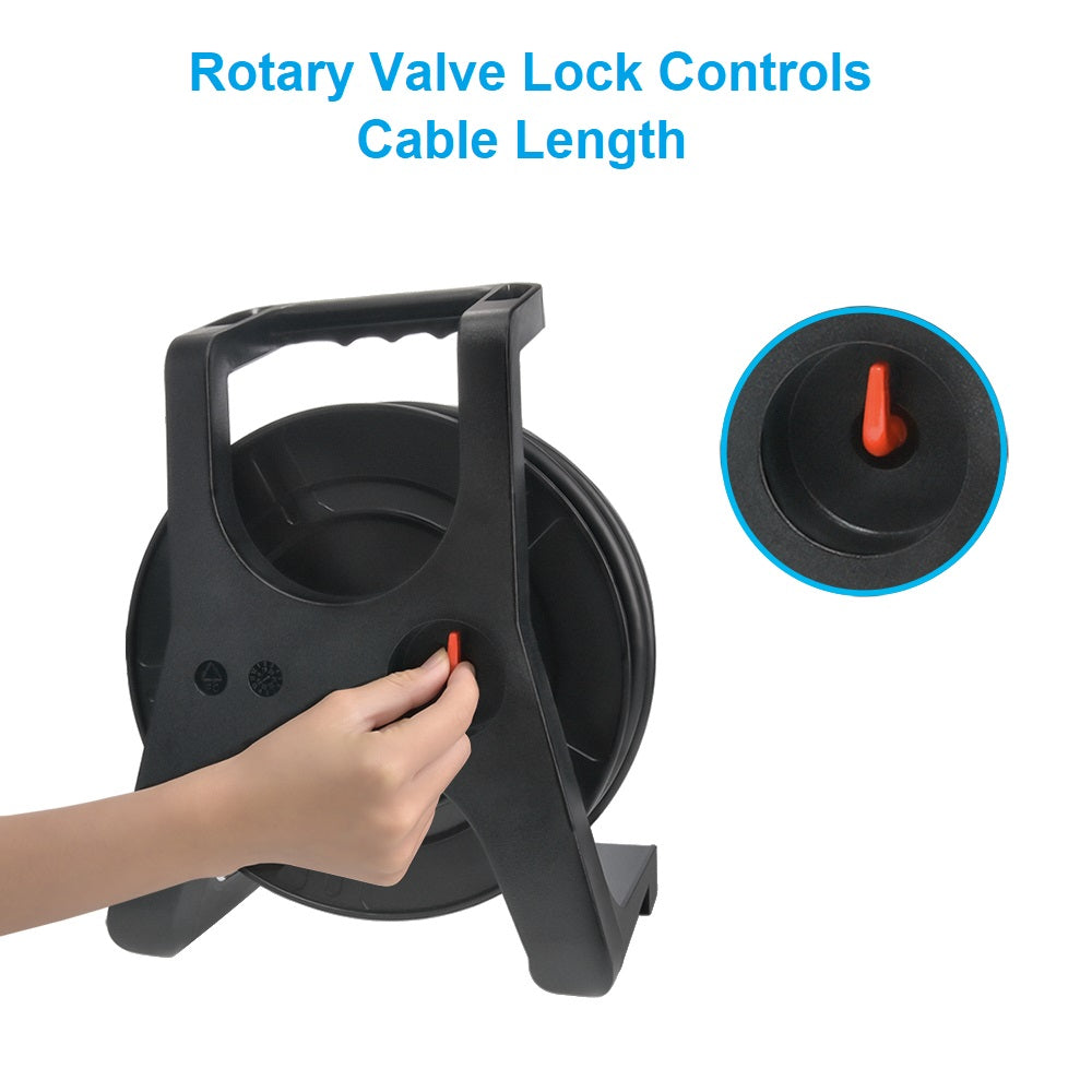 Cat6A S/FTP Retractable Ethernet Cable Mobile Extension Reel – FireFold