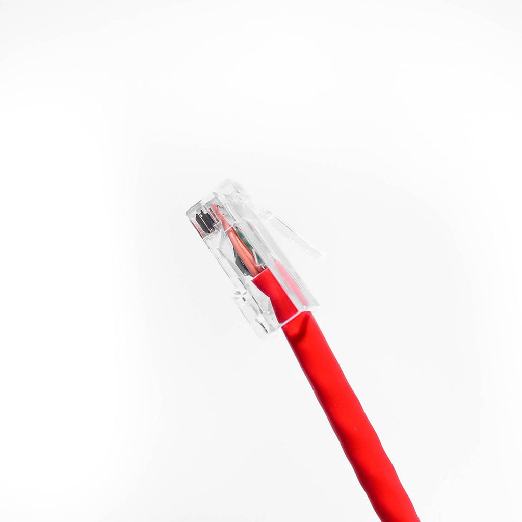 CAT5e Ethernet Patch Cable Snagless in Red, RJ45, M/M – FireFold