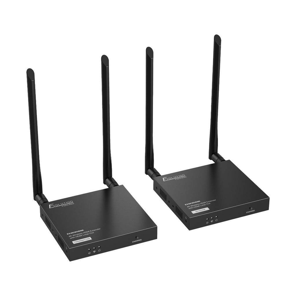 Evolution 4K Wireless HDMI Extender with HDMI Loop-Out – FireFold