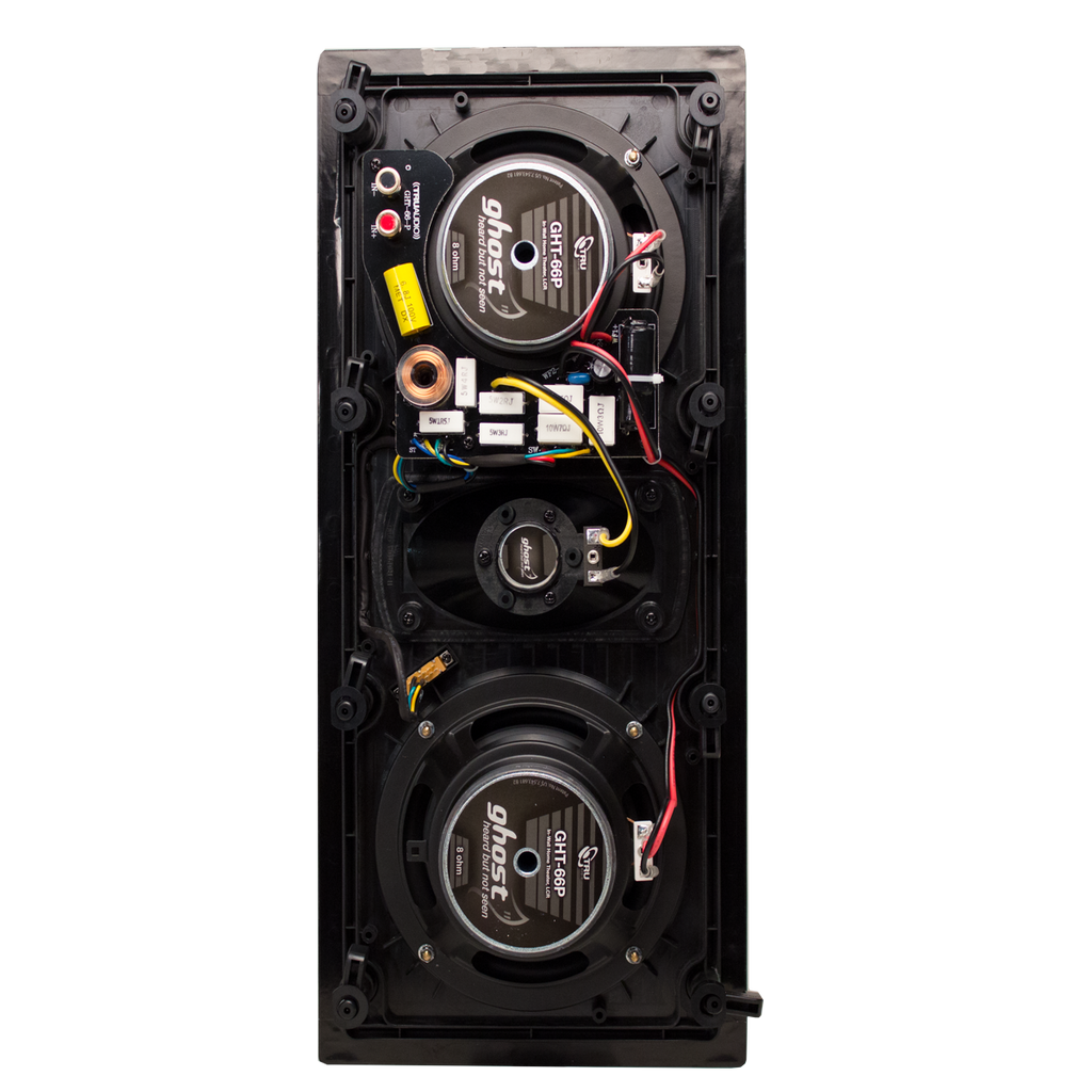 TruAudio Ghost Ht™ Series In-Wall Frameless LCR Speaker, Dual 6 1/2" I ...