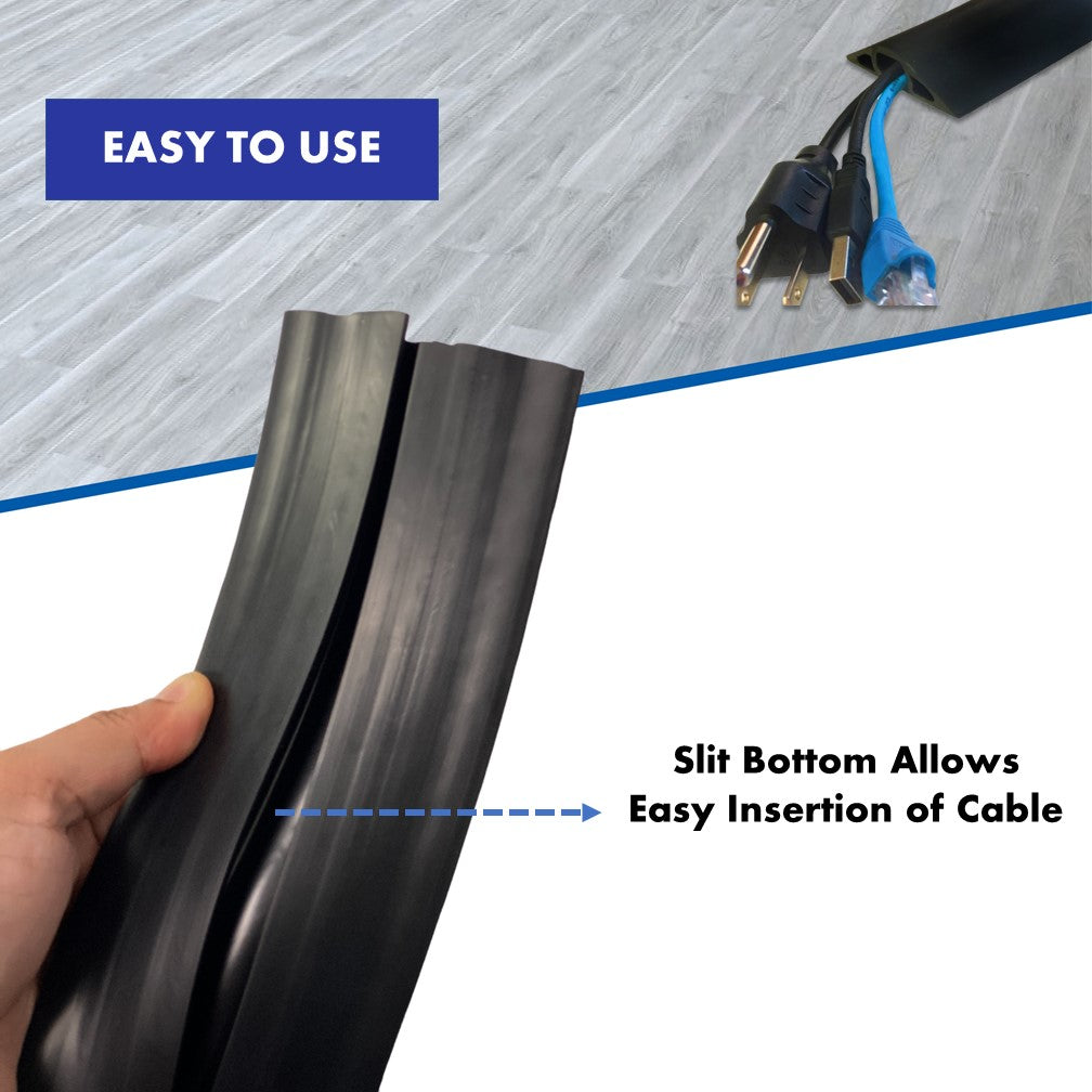 Kable Kontrol Rubber Duct Floor Cord Cover - 10 Ft Roll – FireFold