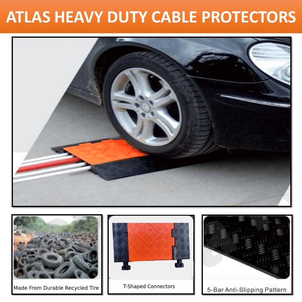 Kable Kontrol ATLAS® Extra Heavy Duty Cable Protector Ramp - 5 Channel ...