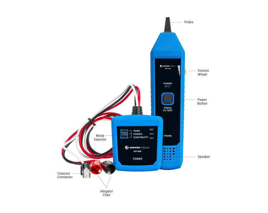 Jonard Tools Cable Tester Tone & Probe Kit – FireFold