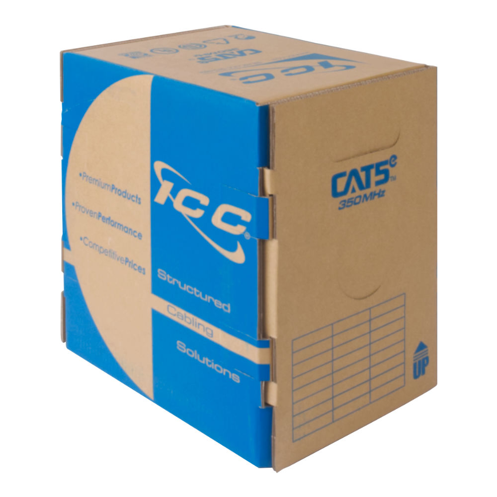 ICC 350Mhz CAT5e Bulk Cable With 24 AWG UTP Solid Wire – FireFold