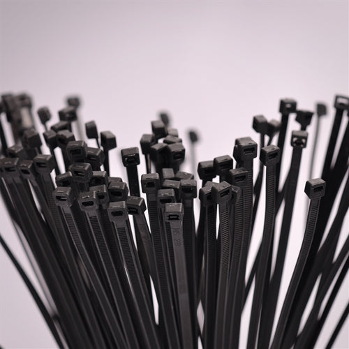 6 Inch Nylon Cable Tie 1000 Pack Black - FireFold