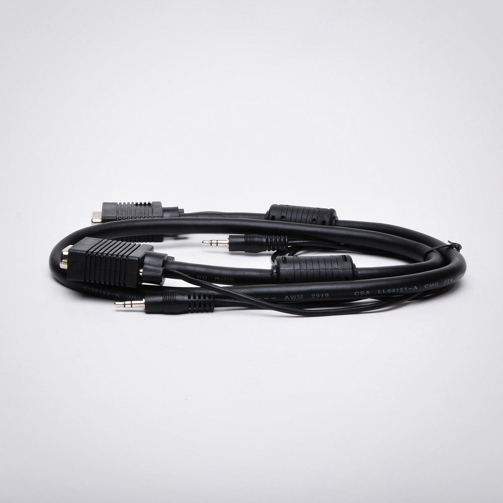 SVGA Cable with 3.5mm Audio Double Shielded – FireFold