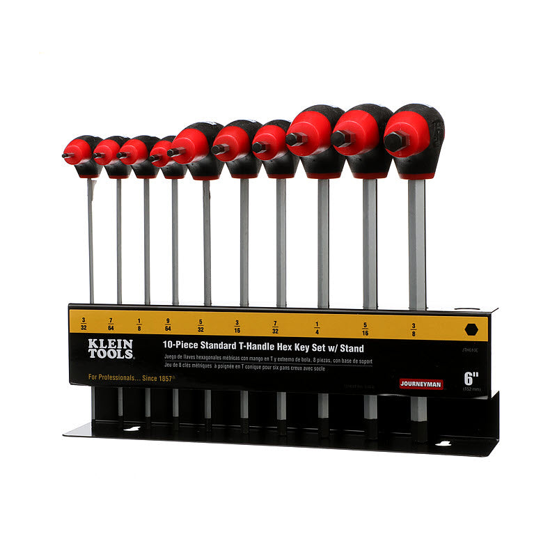 Klein Tools JTH610E T-Handle Set with Stand, SAE, 6" Blade 10 Pc – FireFold